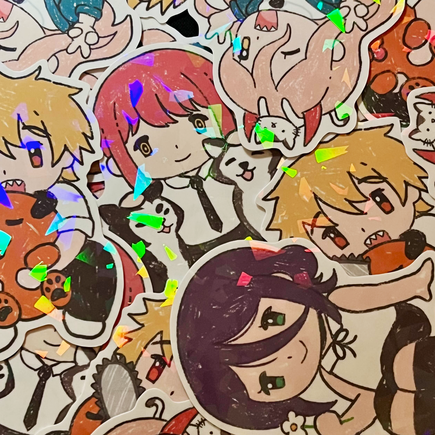 Chainsaw Man Holographic Vinyl Sticker 3" – Yinghua Graphics